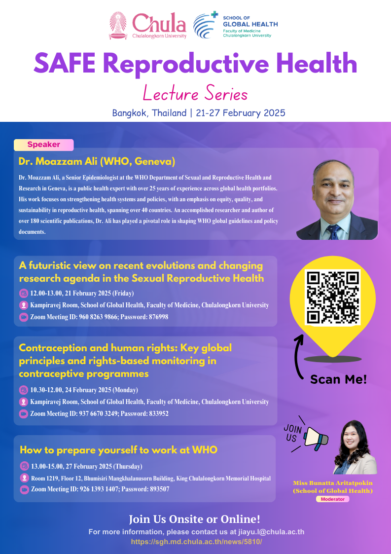 Direct Insights from WHO Geneva: SAFE Reproductive Health Lecture ...