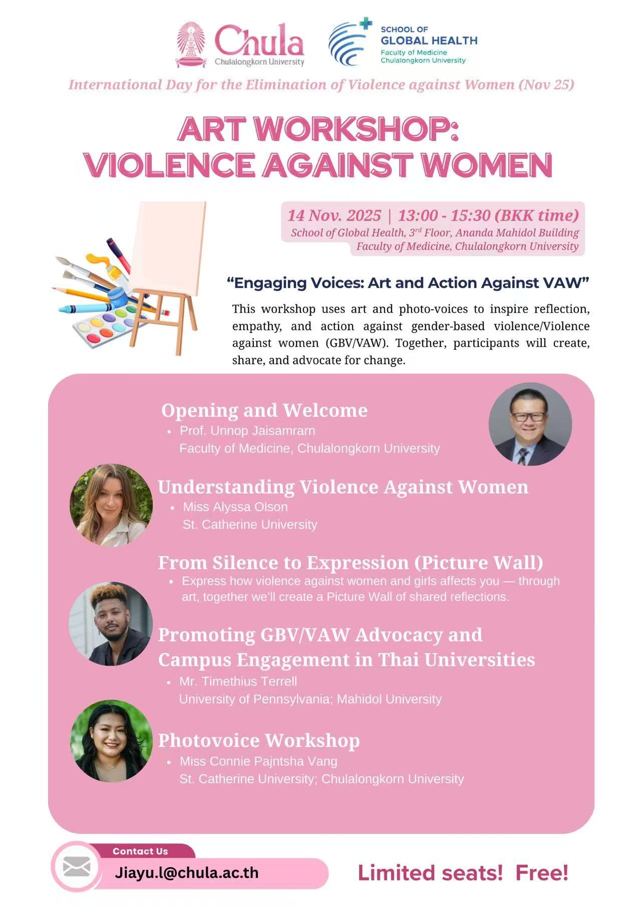Art Workshpp: Violence Against Women - School of Global Health, Faculty ...